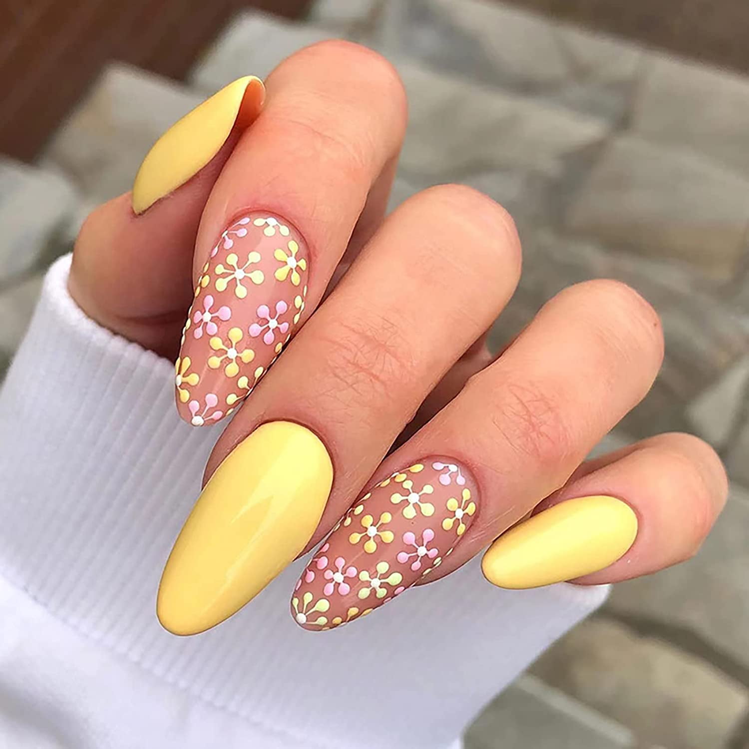 Yellow Gel Nails