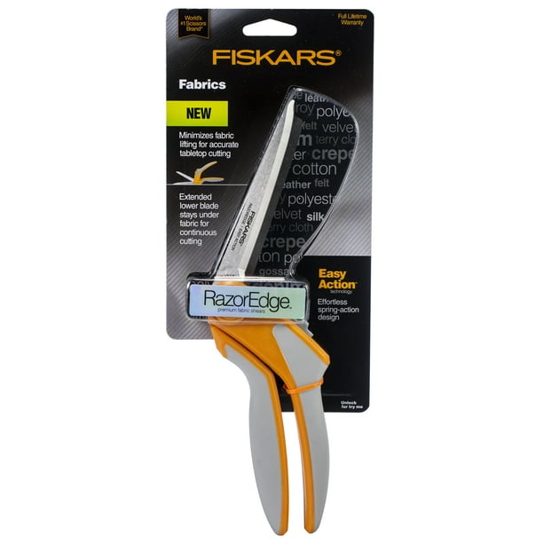 Fiskars RazorEdge Easy Action Fabric Shears 9"- - Walmart.com - Walmart.com