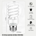 CFL Light Bulbs E26 Base, T2 Spiral 13Watt (60Watt Equivalent) Soft ...