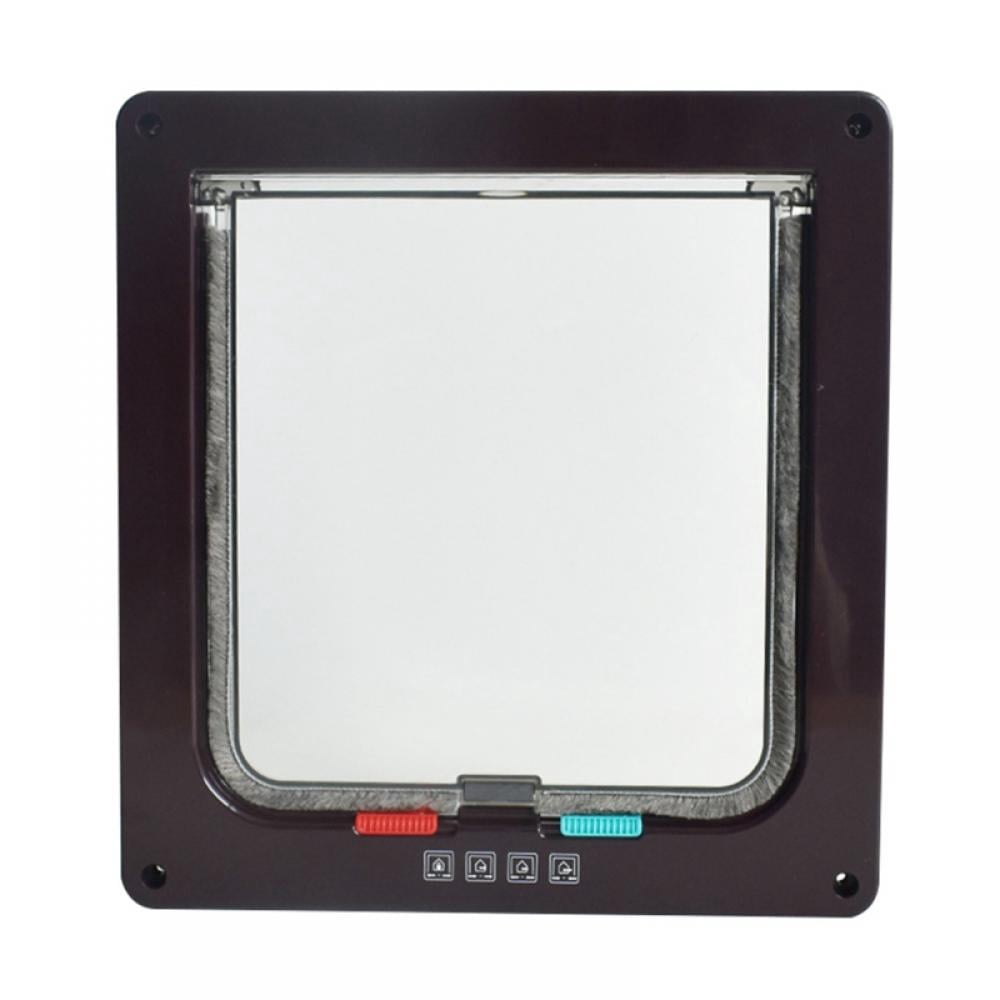 Buy Cat Door,4 Way Locking Cat Flap Door for Interior Exterior Doors ...