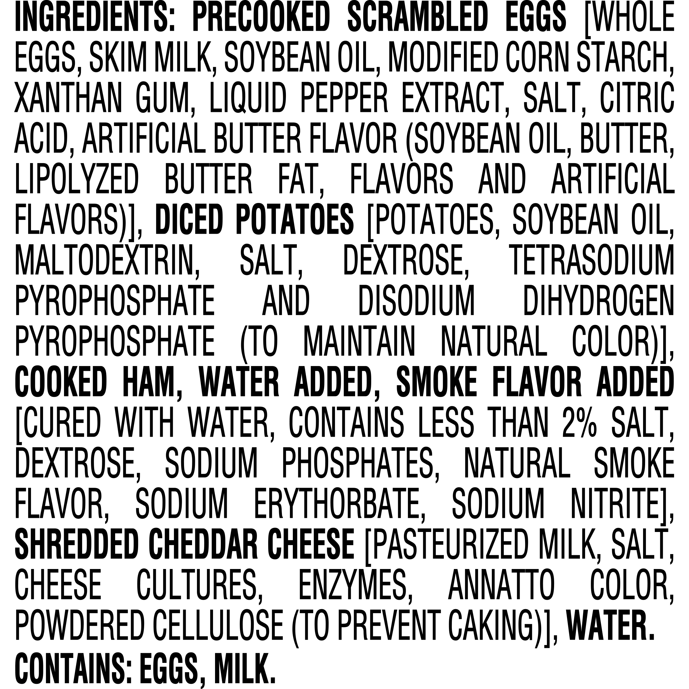 Jimmy Dean Ham & Cheese Breakfast Bowl, 7 oz (Frozen) - Walmart.com