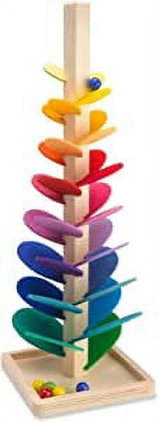 Dsseng Wooden Music Tree Toy for Kids, Ball Run Track Game for Toddlers ...