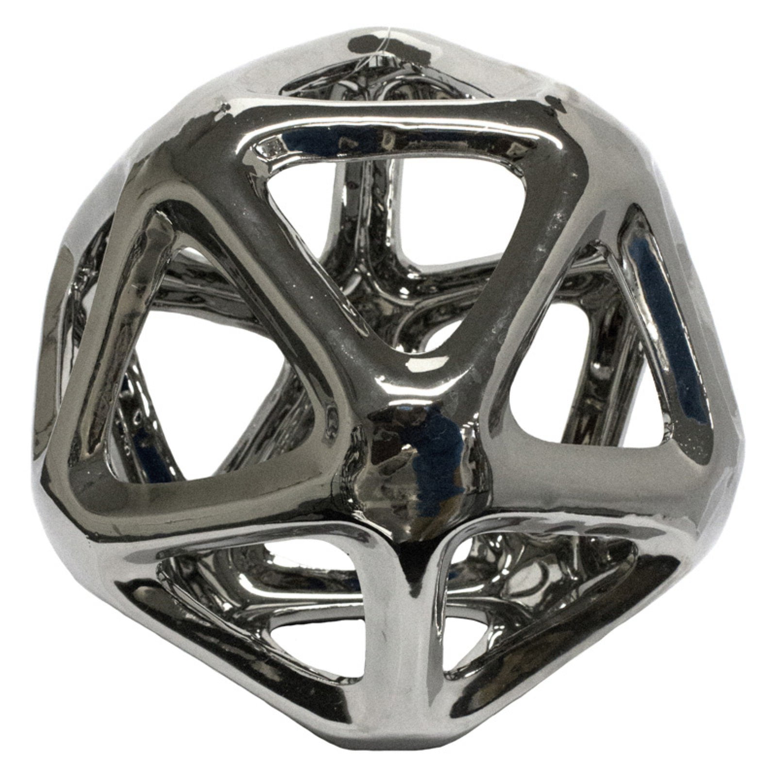 Sagebrook Home Triangle Cutout Decorative Orb Sculpture - Walmart.com
