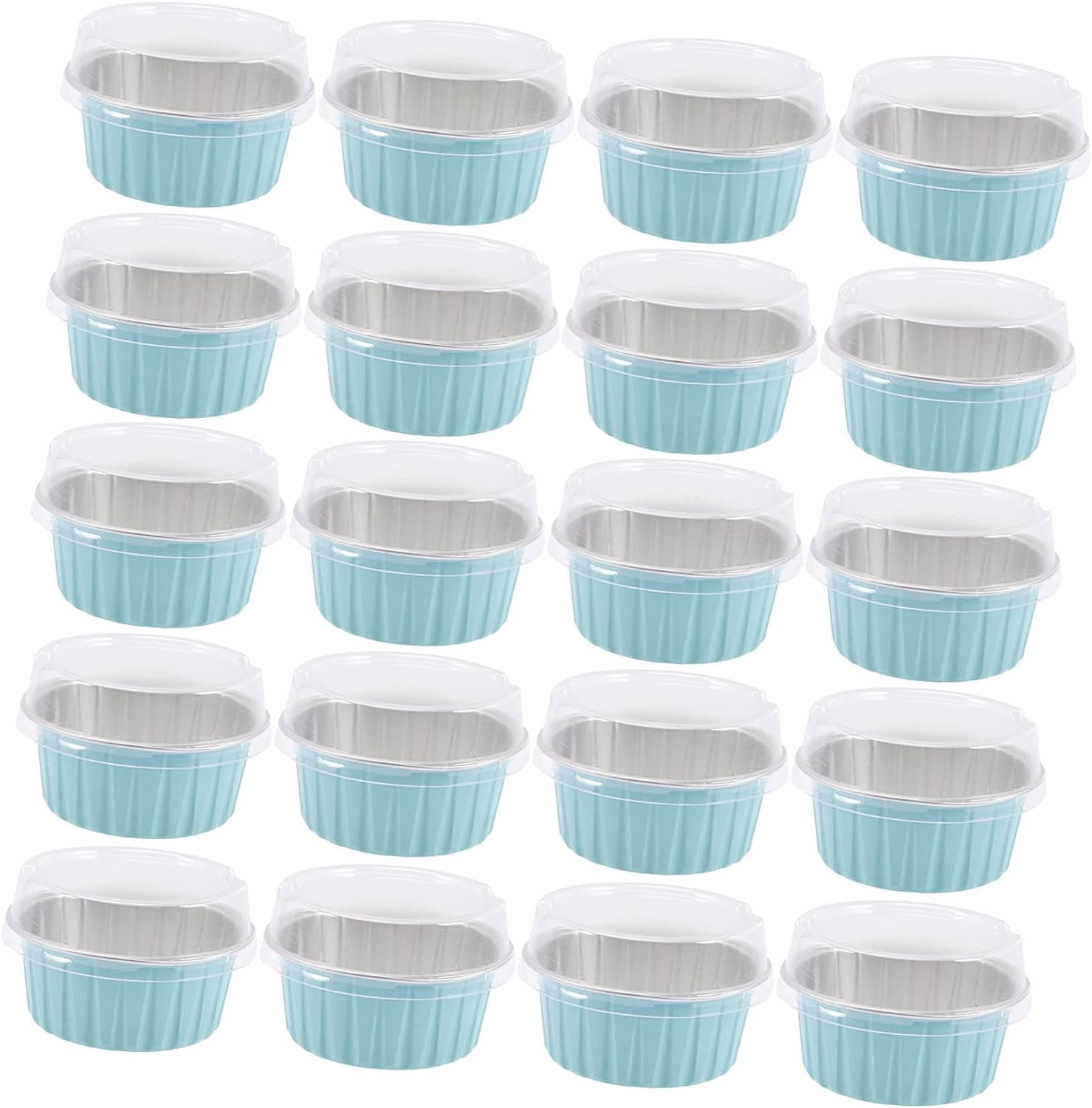 50pcs Baking Cup Paper Cups with Lids Containers with Lids Fudge ...