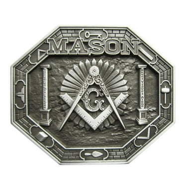 Freemason Mason Square and Compass Belt Buckle - Walmart.com