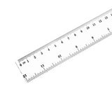 Uxcell 12" Straight Ruler Metric/Inch for Drawing Plastic Transparent ...