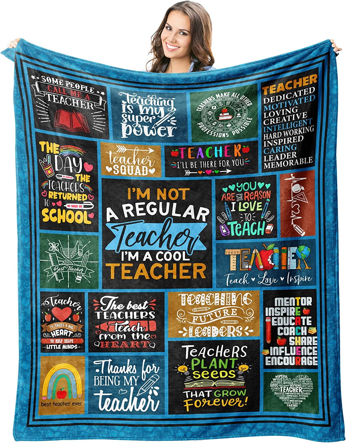 Teacher Gifts for Women Blanket 50"x60" - Teacher Appreciation Gifts - Funny Gifts for Teachers ...