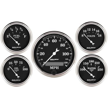 Auto Meter 1295 American Muscle 5 0 - 8000 RPM / 120 mph Tachometer ...