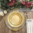 Efavormart 10 Pack | 10" Gold Embossed Hard Plastic Dessert Appetizer ...