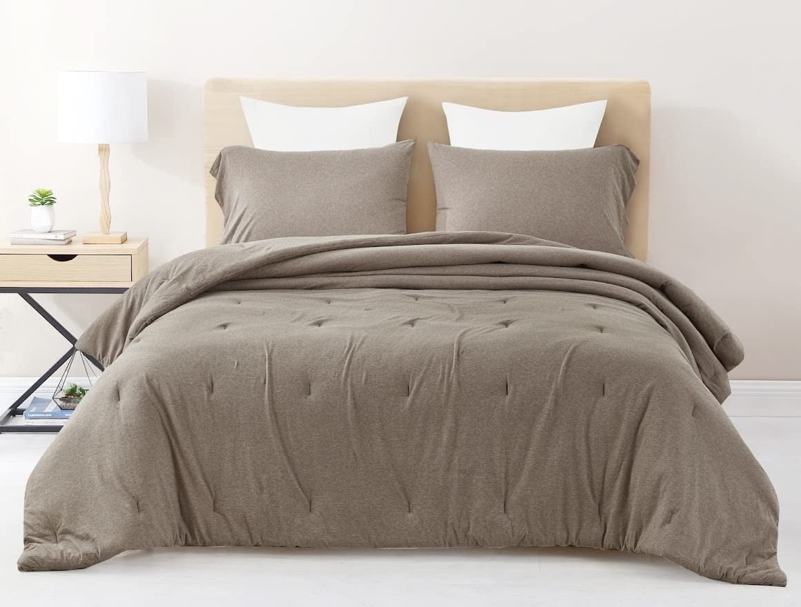 Chezmoi Collection Asher 3-Piece Solid Jersey Knit Cotton Reversible ...