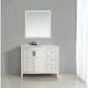 Brooklyn + Max Wilshire 42" Rounded Front Bath Vanity in Soft White ...