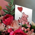 3drose, Cute Funny Baby Pink Hippo with Heart Love Balloon Cartoon, 12 ...