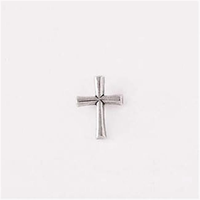 Bob Siemon Designs 198894 Pewter Lapel Pin - Round Flared Cross ...