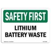 SignMission OS-SF-A-1218-L-10828 12 x 18 in. OSHA Safety First Sign ...