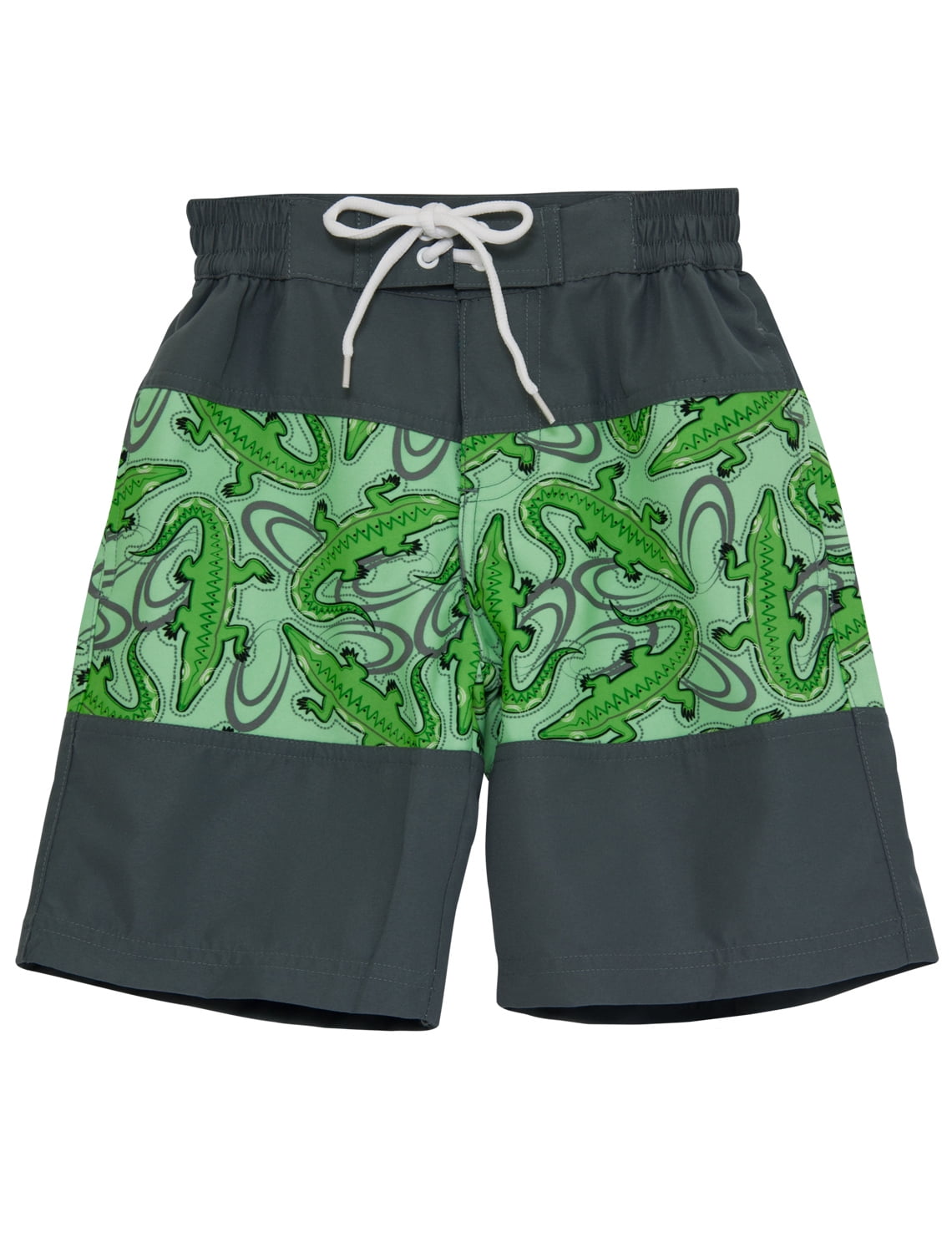 SunBusters Boys Board Short (UPF 50+), Ice Green Croc, 6/7 yrs ...