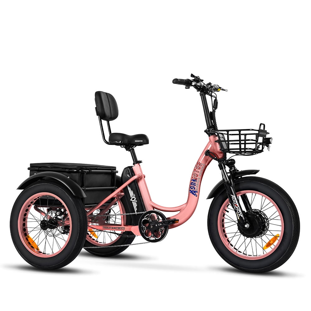 Addmotor M-330 Electric Trike, 20" 750W Electric Step-Thru Tricycle ...