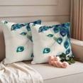 Abstract Peacock Feather Waterproof Throw Pillow Covers Set of 2 ...