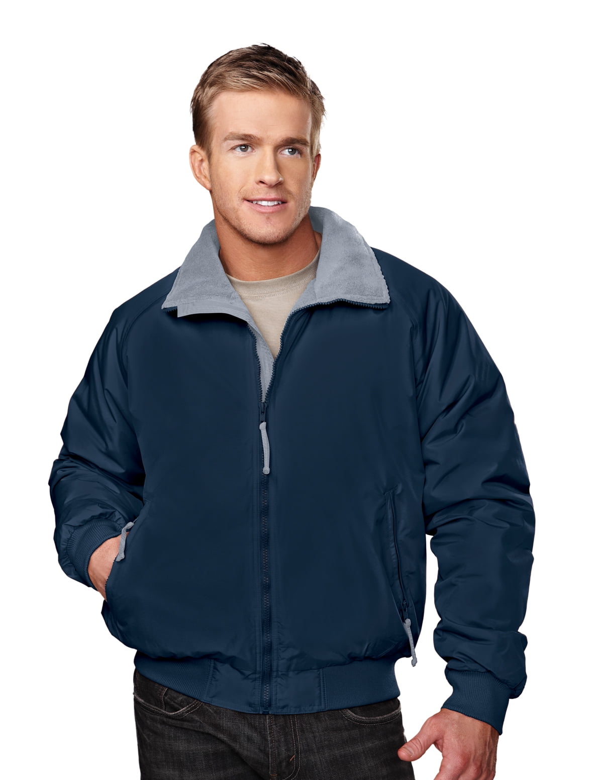Tri-Mountain Mountaineer 8800 Nylon 3 Season Jacket, X-Large, Navy/Gray ...