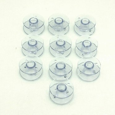 SINGER Transparent Plastic Class 15J Bobbins, 12-Pack, 3" x 6" for ...