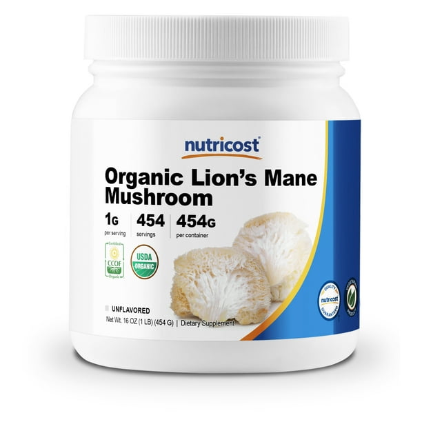 Nutricost Organic Lion's Mane Mushroom Powder (1 LB) - Certified USDA ... Nutricost Organic Lion's Mane Mushroom Powder (1 LB) - Certified USDA ...