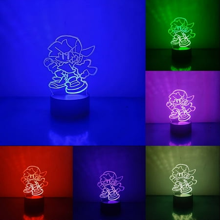 FNF Friday Night Funkin Merch 3D Night Light, 7 Color Change Decor Lamp ...