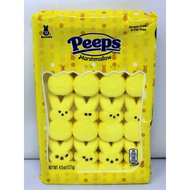 Easter Peeps Candy, Cotton Candy Marshmallow Chicks, 10 Count, Pack of ...
