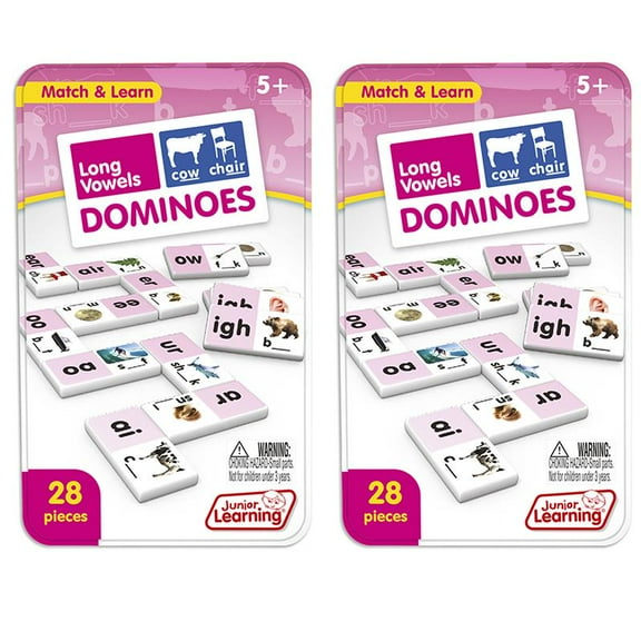 Long Vowel Dominoes Match & Learn Educational Learning Game, by Junior ...