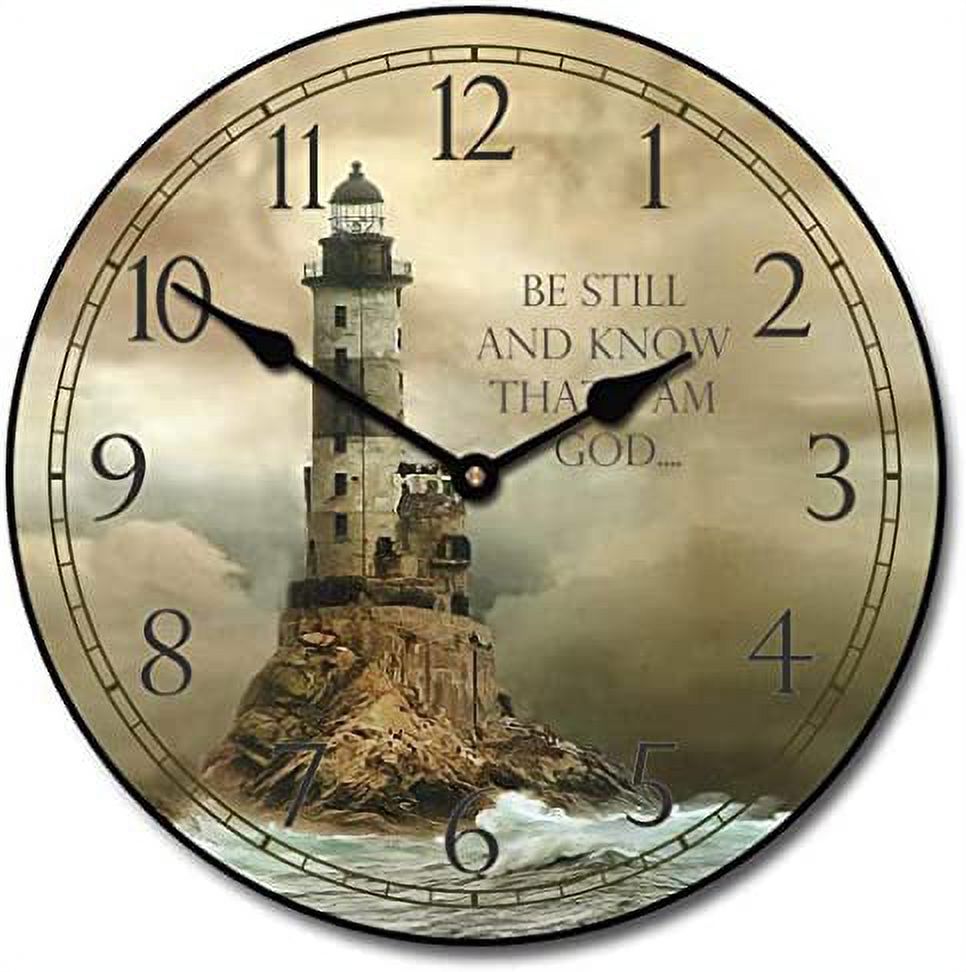 Lighthouse 2 Wall Clock | Ultra Quiet Quartz Mechanism | Hand Made In ...