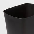 3gal Open Vanity Waste Basket Black - Brightroom: Compact Matte Plastic ...