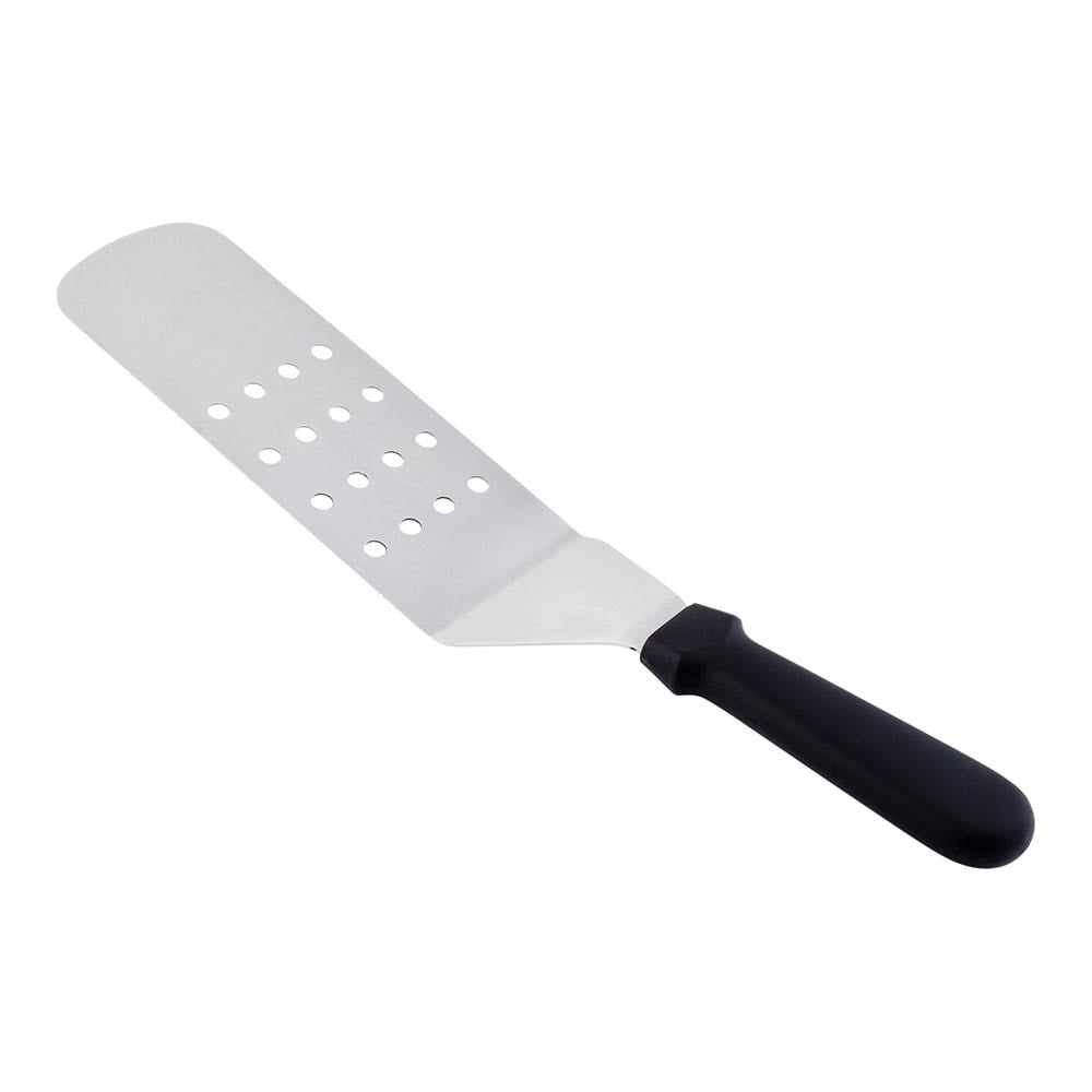 Met Lux Stainless Steel Perforated Turner - with Plastic Handle - 15 ...