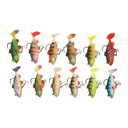 Soft Fishing Bait, Well Balanced 8cm Fishing Lure 14g Dual Color ...