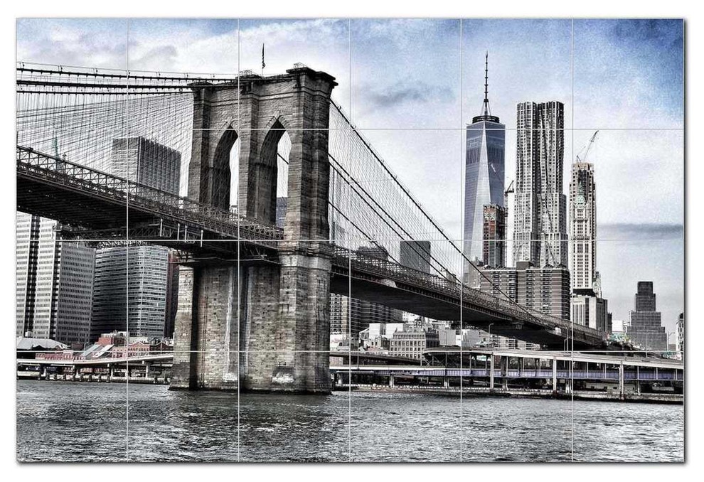 Bridge Ceramic Tile Mural Kitchen Backsplash Bathroom Shower, 400272 ...