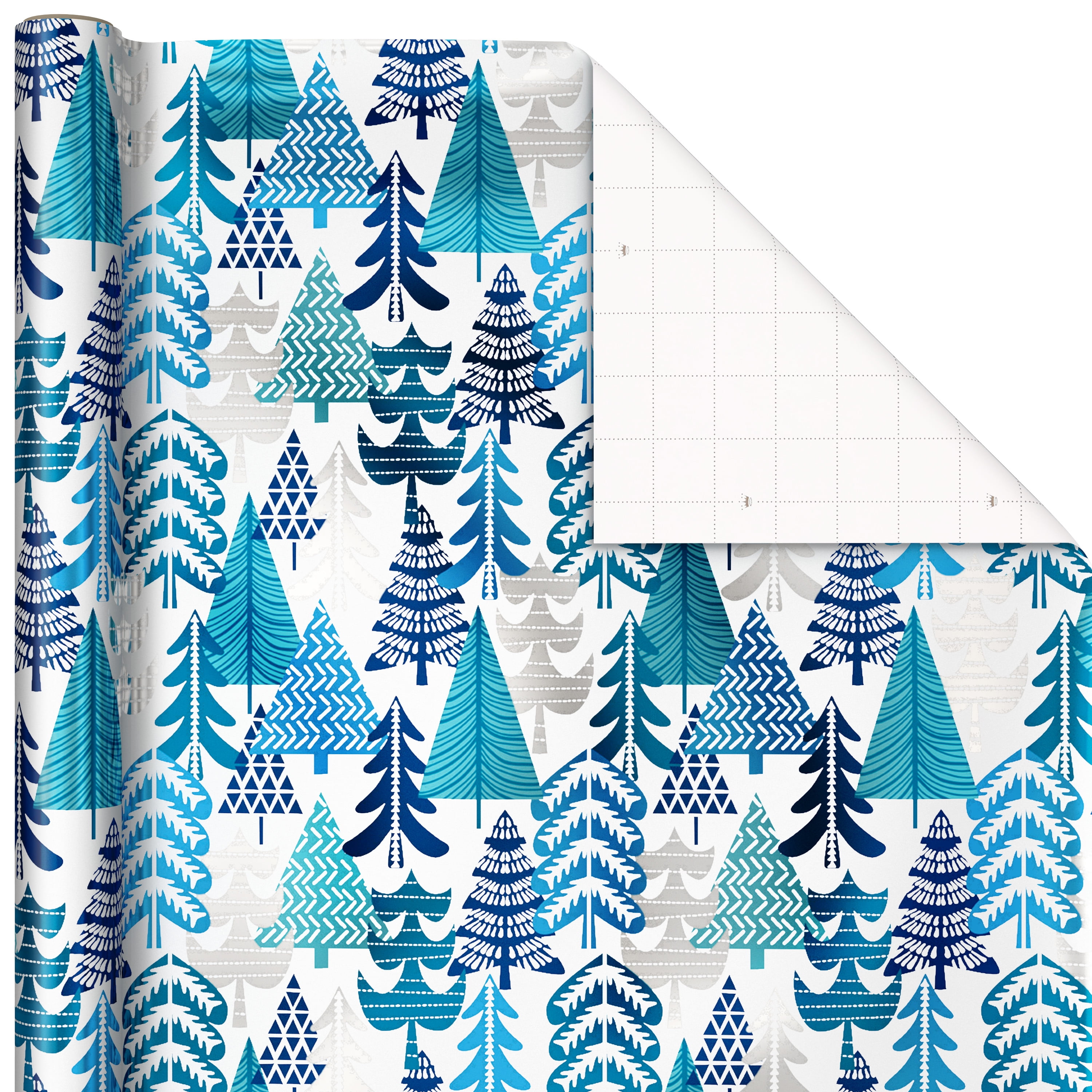 Blue Christmas Wrapping Paper