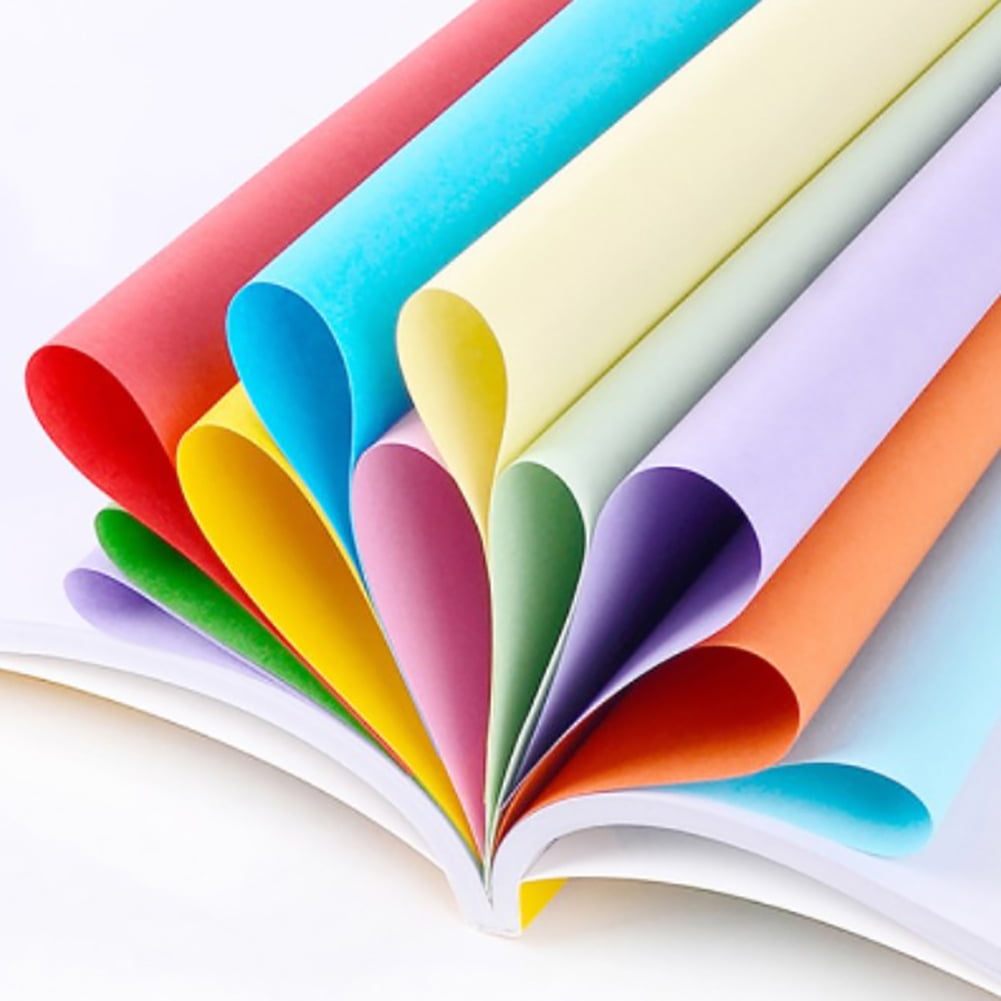 GWONG 100Pcs Square Origami Paper Double Sided Coloured DIY Folded ...