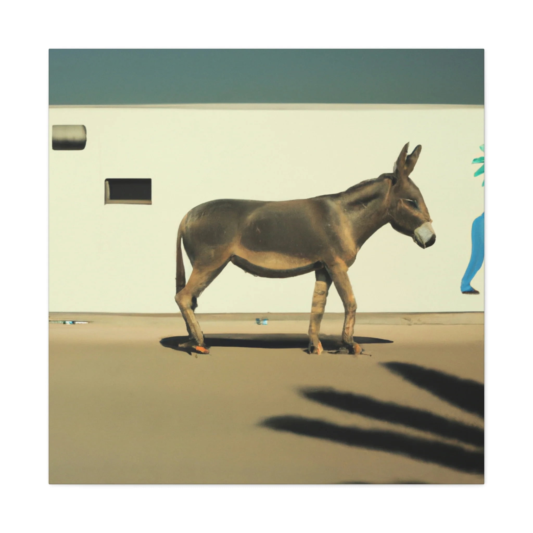 Mule in Moonlight Scene - Canvas - Walmart.com