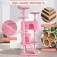 NiamVelo Cute Large Modern 54-in Double Condo Cat Tree Tower with ...