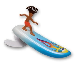 surfer dudes wave powered mini-surfer and surfboard toy - blue hossegor ...