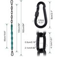 64inch Hanging Swing Chair Chain (2)+ 4 Free Quick Links, 1000LB Load ...