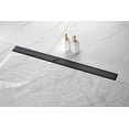 36 Inch Offset Linear Shower Drain, 304 Stainless Steel with Reversible ...