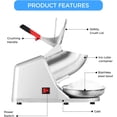 Electric Shaved Ice , 380W High Speed Ice Crusher with Dual Blades ...