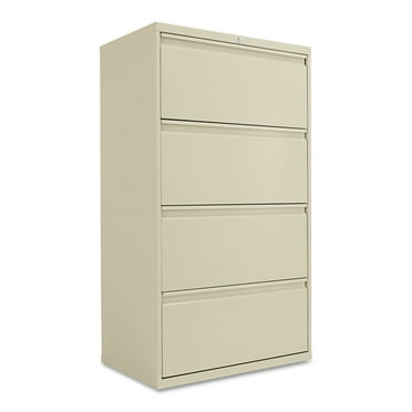 Alera 2 Drawers Vertical Lockable Filing Cabinet, Walnut - Walmart.com