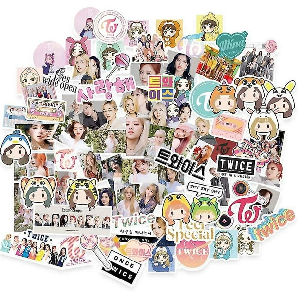 Twice Sticker 82pcs Cartoon Sticker Pack Eyes Wide Open New Album ...