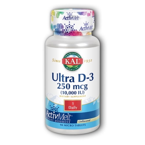 Suplemento Kal Ultra D-3 10 000 UI ActivMelt 90 comprimidos | Walmart en línea