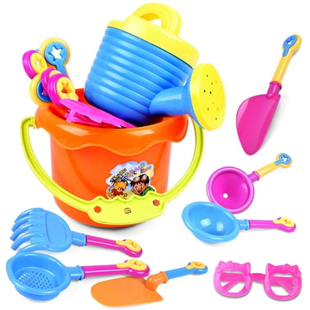 9PCS Beach Sand Toy Set Creative Assorted Sandbox Toy Sandcastle Toy ...