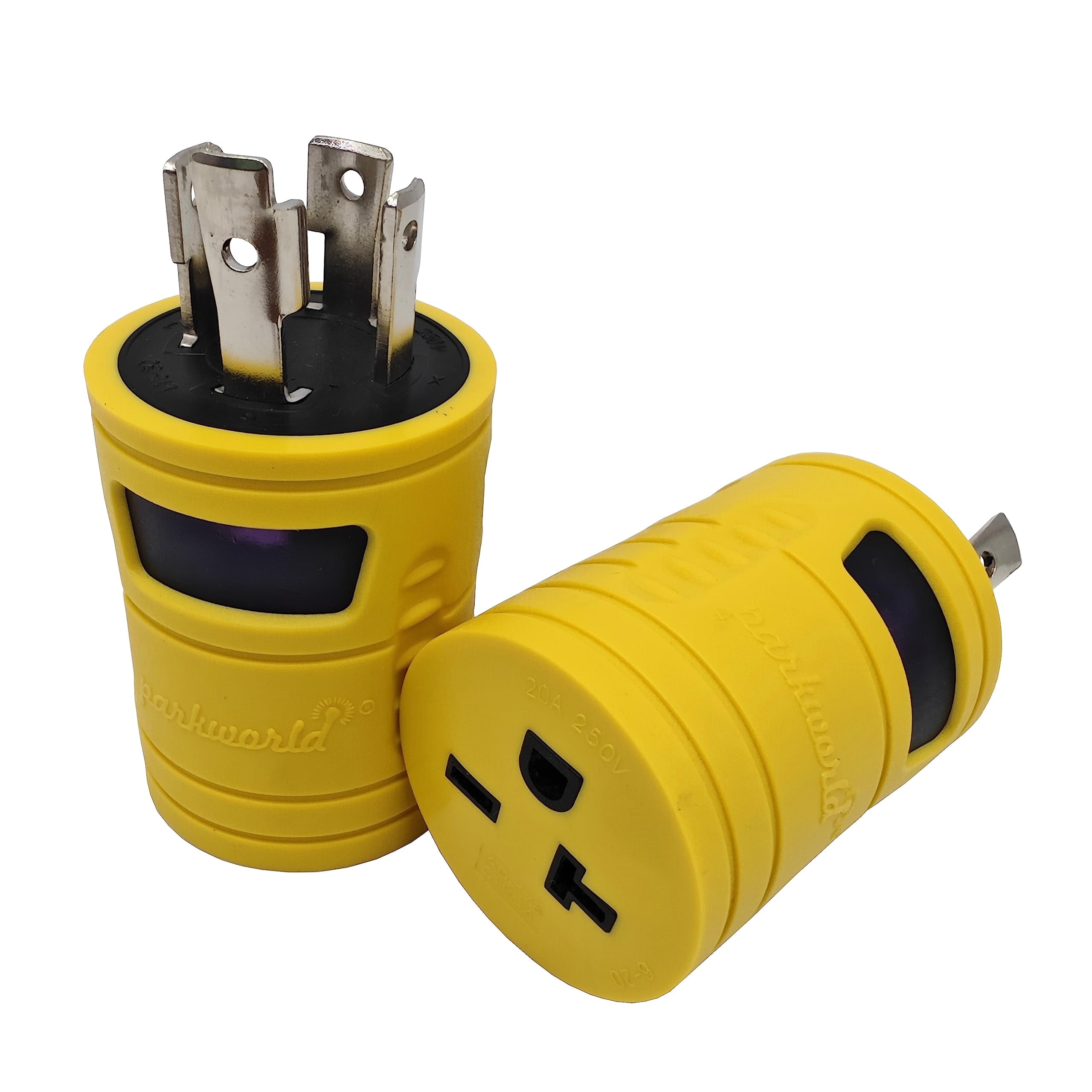 Parkworld 78899 Compact Adapter NEMA L15-30P to 6-20R T-Blade 6-15R 250 ...