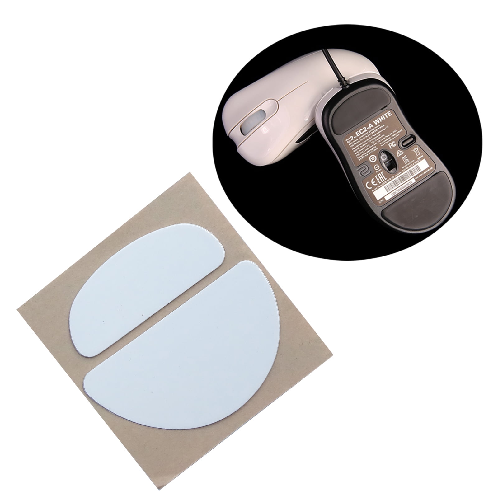 Buy 1 Set 0.6mm Curve Edge Mouse Feet Mouse Skates For ZOWIE EC1-A EC2 ...