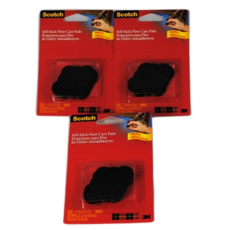 Lot of 36 3M Self Adhesive Furniture Floor Protectors Foam With Rubber ...
