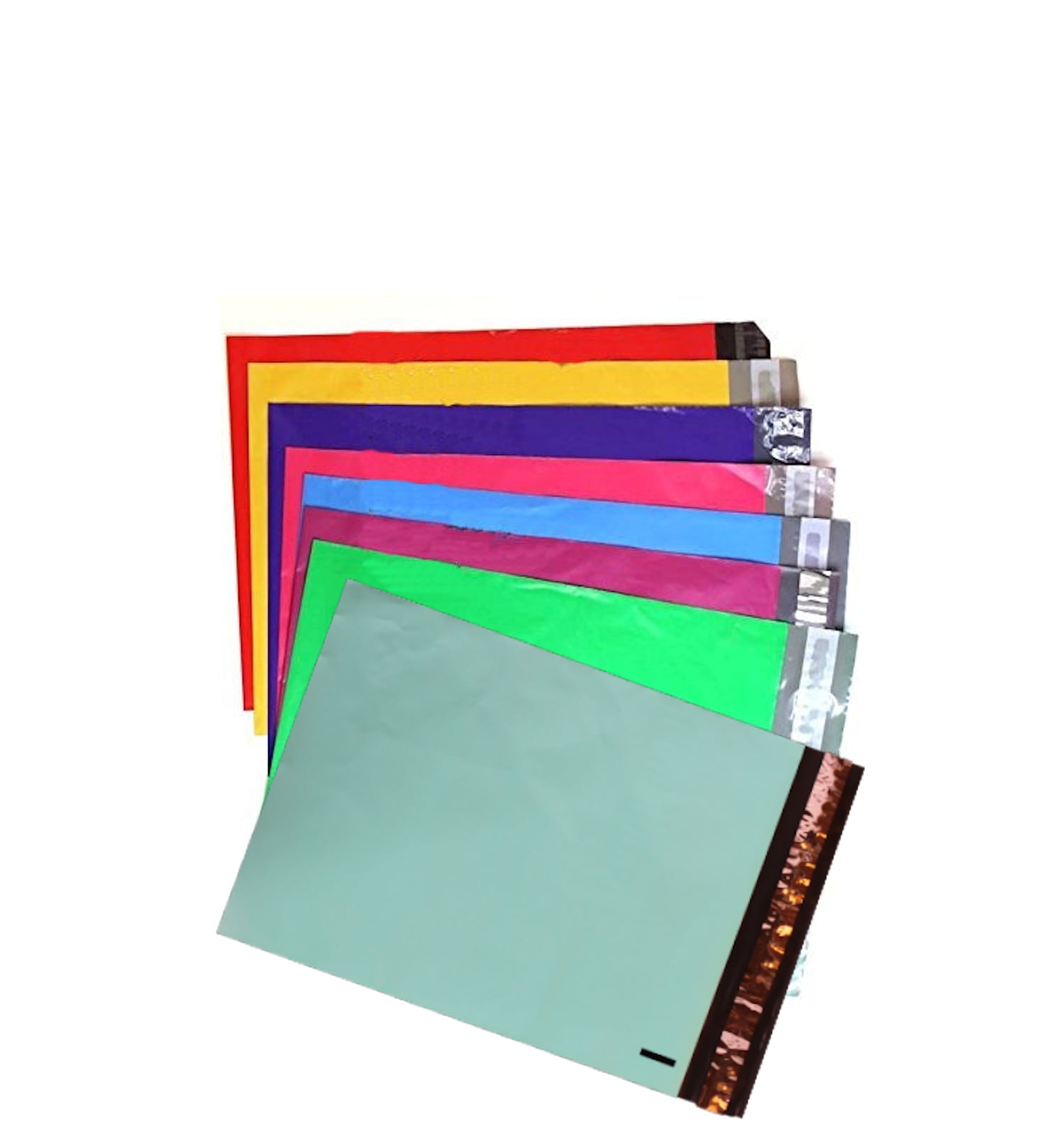 10" x 13" All Colors -Flat Poly Mailers, Self Sealing Flat Envelope ...