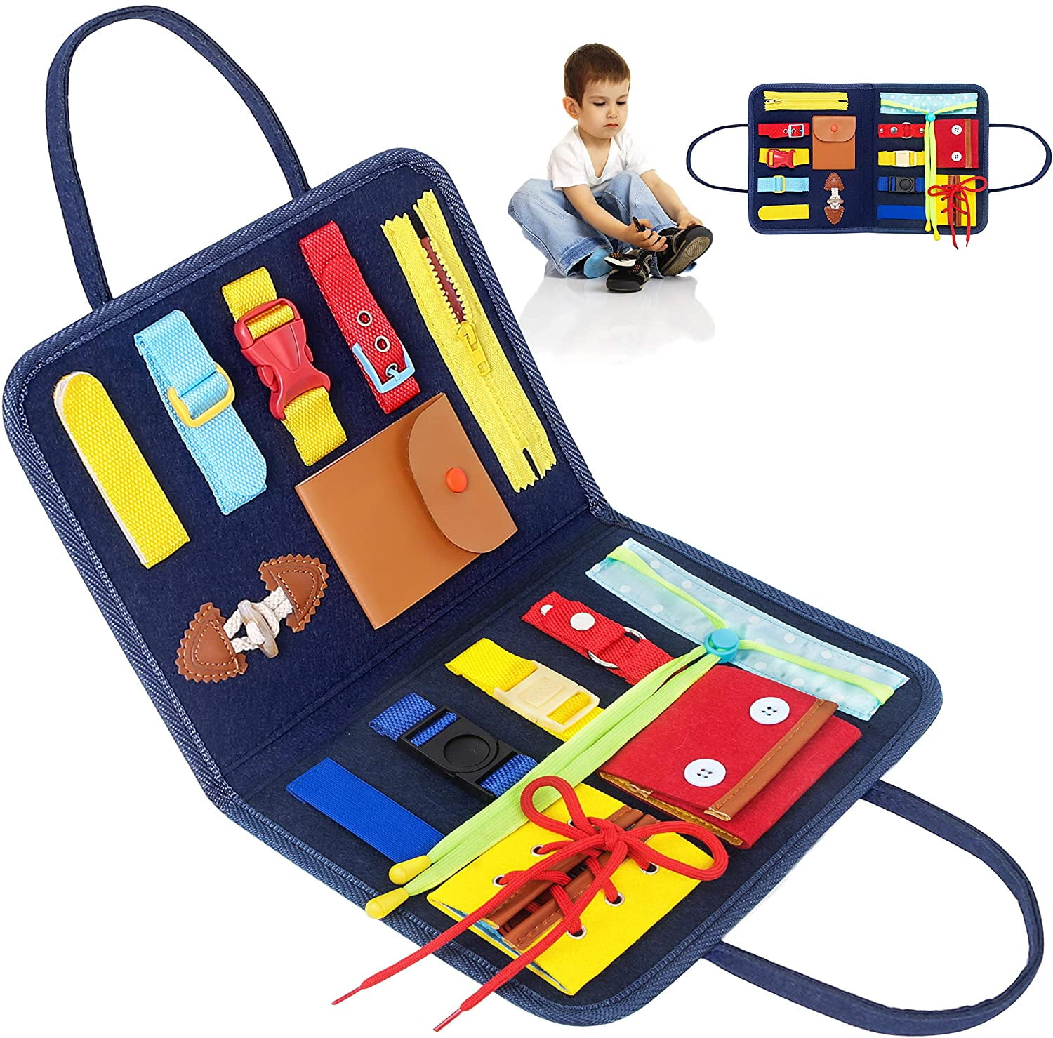 Busy Board For Toddlers Montessori Toys For 1 2 3 4 Year Old Kids busy-board-for-toddlers-montessori-toys-for-1-2-3-4-year-old-kids