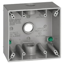 Sigma Engineered Solutions (14352) Metal Weatherproof 2-Gang 3/4-Inch 3 ...